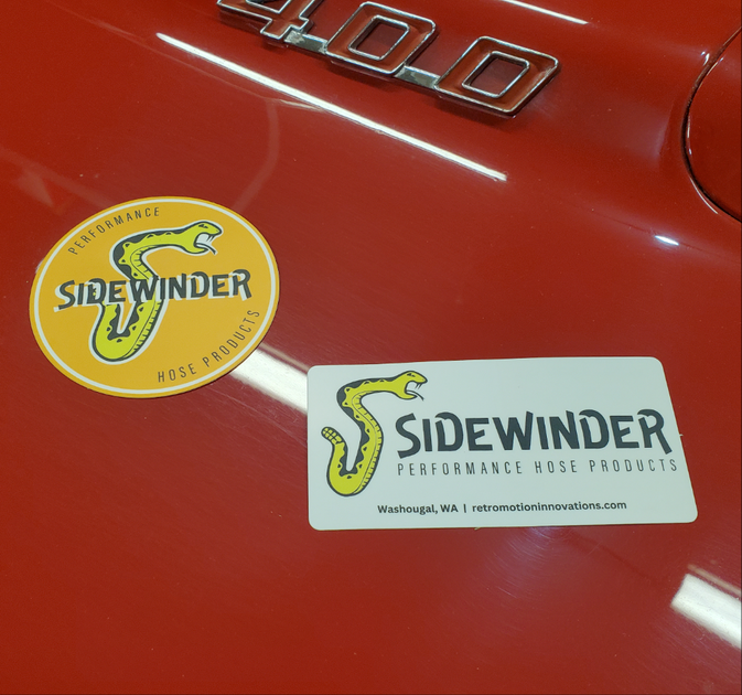 Sidewinder Logo Stickers – RetroMotion Innovations